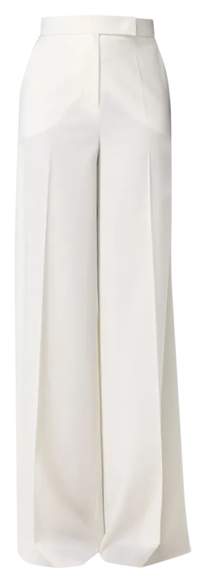 Max Mara Wide Leg Trousers - White