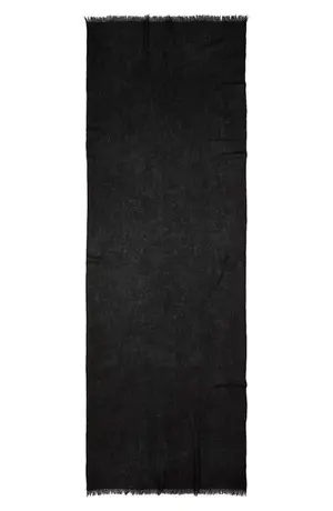 Nordstrom Textured Cashmere Scarf - Black