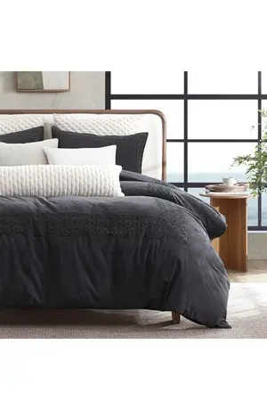 DKNY PURE Hotel Eyelet Duvet Cover & Shams Set