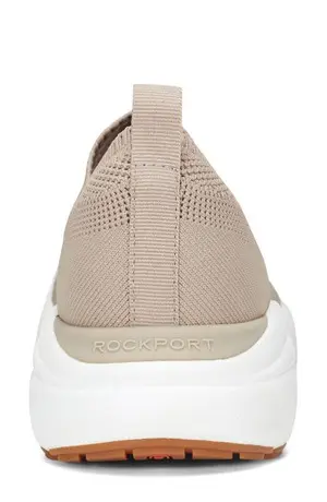 Rockport Demi Knit Slip-on Sneakers - Light Natural