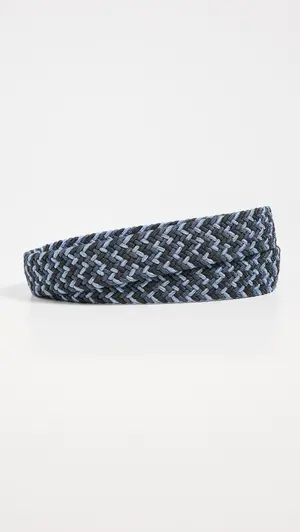Faherty Brand Stretch Woven Belt - Blue Multi