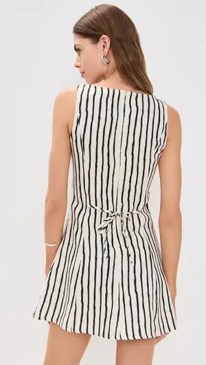 VRG GRL Chloe Linen Mini Dress
