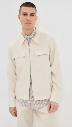 Nn07 Alban Linen Zip Jacket