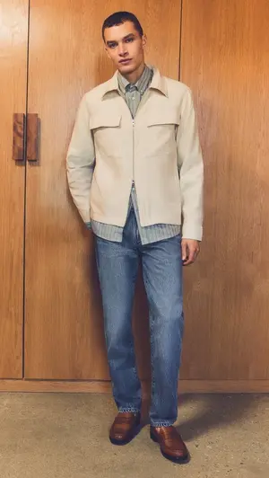 Nn07 Alban Linen Zip Jacket