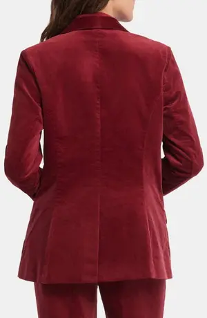 NYDJ Velveteen Tuxedo Blazer - Wild Currant
