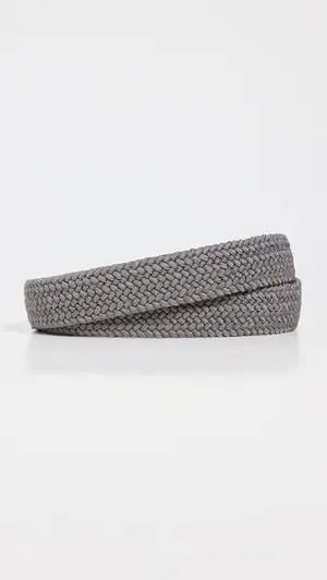 Faherty Brand Stretch Woven Belt - Grey