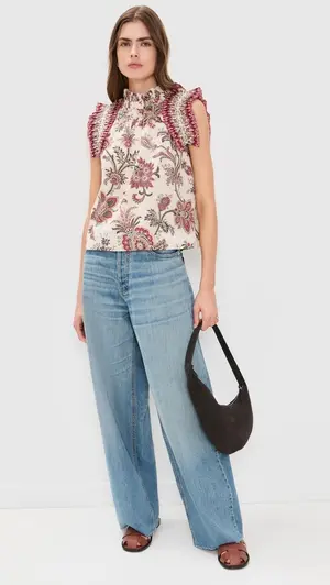 Sea Flutter Sleeve Top