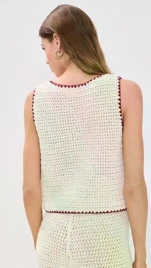 Vrggrl Vrg Grl Stella Crochet Vest