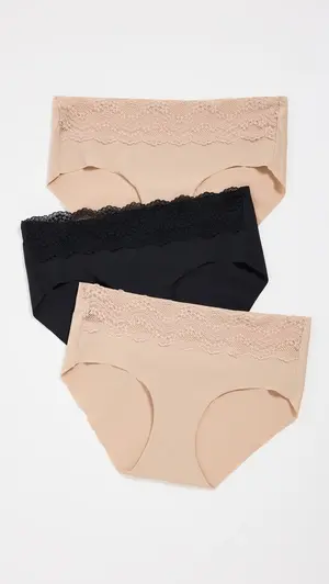 Wacoal B. Tempt'd B. Bare Hipster Briefs 3 Pack - Basic 1