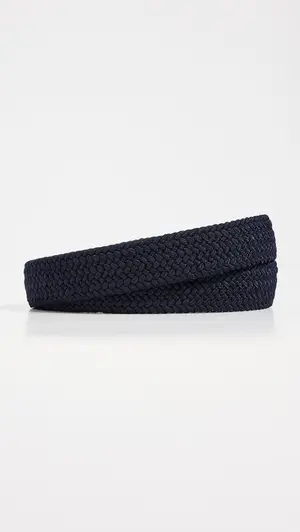 Faherty Brand Stretch Woven Belt - Navy