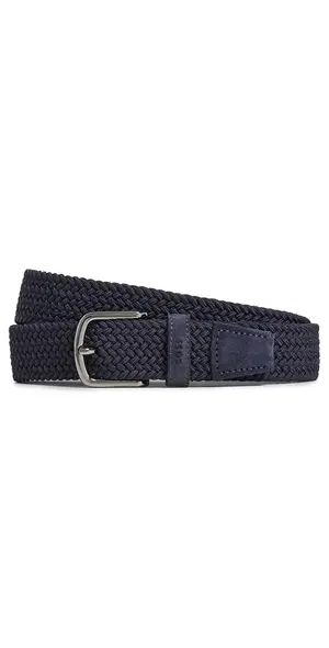 BOSS Sash Woven Belt - Dark Blue