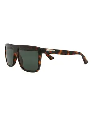 Gucci Square Sunglasses - Havana/green (gg0748s