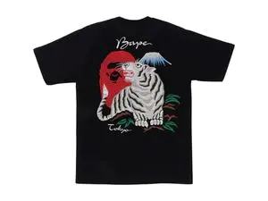 A BATHING APE Tiger Souvenir Tee Shirt