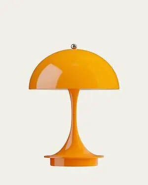 Louis Poulsen Panthella Portable Acrylic Table Lamp, 10" Orange