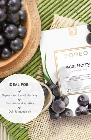 Foreo Farm To Face Sheet Maskacai Berry X3