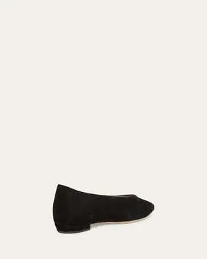 GIANVITO ROSSI Suede Ballerina Flats
