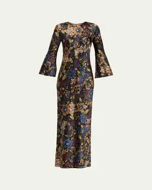 Veronica Beard Gemma Floral Maxi Dress