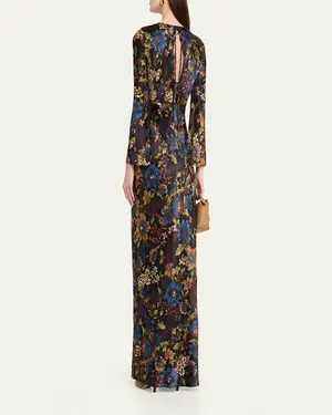 Veronica Beard Gemma Floral Maxi Dress