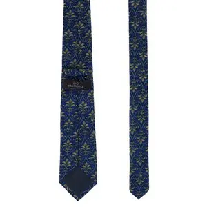 Trafalgar The French Quarter Fleur-de-lis Silk Necktie - Purple