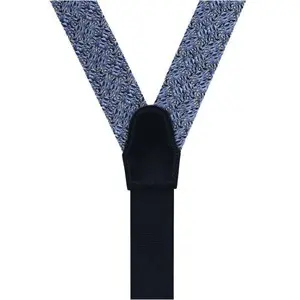 Trafalgar Benito's Basket Weave Silk Button End Suspenders
