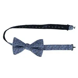 Trafalgar Benito's Basketweave Silk Bow Tie - Light Blue