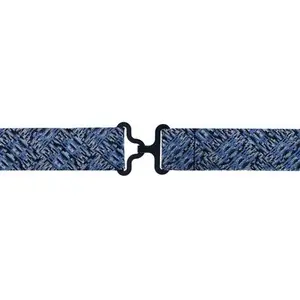 Trafalgar Benito's Basketweave Silk Bow Tie - Light Blue