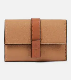 Loewe Anagram Leather Wallet - Brown
