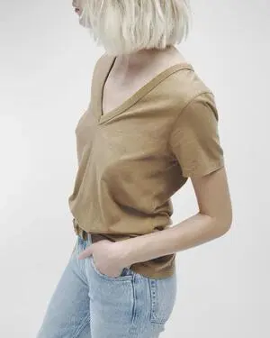 Rag & Bone The Slub Vee - Khaki