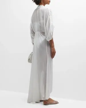 Ramy Brook Raelynn Coverup Maxi Dress - White