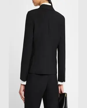Theory Slim Fit One-button Jacket - Black