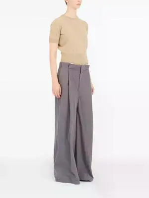 MAISON MARGIELA Four-stitch Palazzo Trousers - Grey