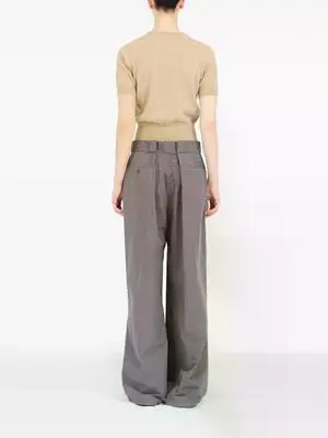 MAISON MARGIELA Four-stitch Palazzo Trousers - Grey