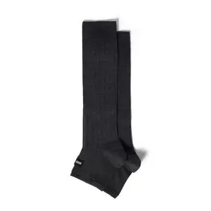 Miu Miu Silk Knee-high Socks - Slate Gray