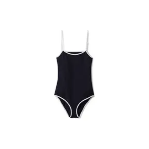 Miu Miu Technical Knit Swimsuit - Blue/white