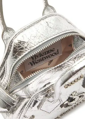 VIVIENNE WESTWOOD Yasmine Mini Metallic Top Handle Bag