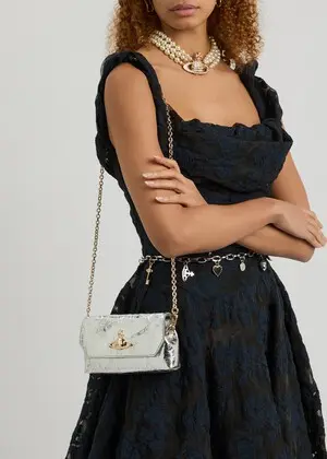 VIVIENNE WESTWOOD Orb Mini Leather Pouch