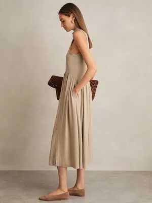 REISS Blake Sleeveless Midi Dress