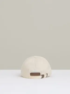 REISS Emery Baseball Cap - Ecru