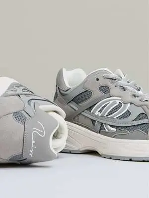 REISS Volt Nubuck And Mesh Trainers