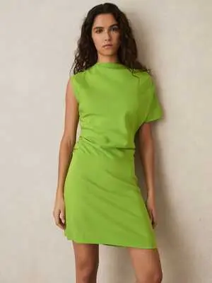 REISS Freya Asymmetric Mini Dress