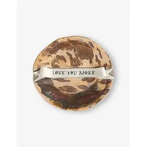 L'Objet Ruan Hoffmann Collection Love You More Earthenware Plate 27cm - Metallic