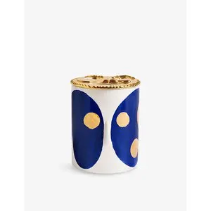 L'Objet Large Porcelain Candle 1000g - White Blue And Gold