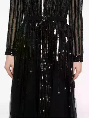 SAIID KOBEISY Sequin Long Dress