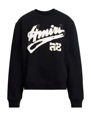 Amiri Distressed Cotton Sweatshirt With Appliqués