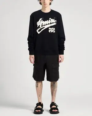 Amiri Distressed Cotton Sweatshirt With Appliqués