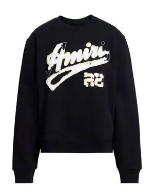 Amiri Distressed Cotton Sweatshirt With Appliqués