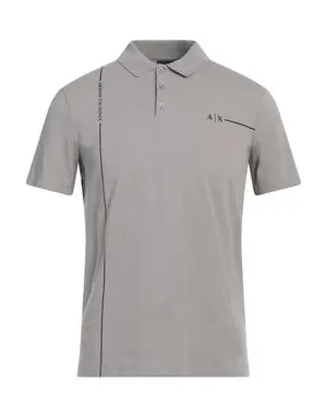 Armani Exchange Polo Shirt Size Cotton, Elastane - Grey