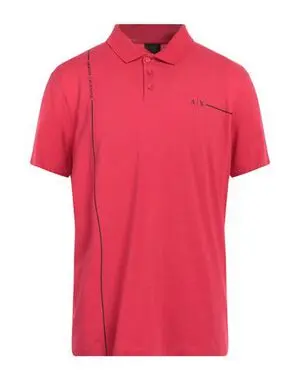 Armani Exchange Polo Shirt Size Cotton, Elastane - Red