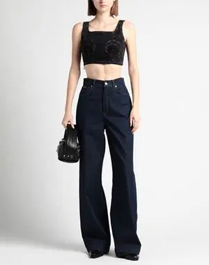 MARINE SERRE Top Cotton - Black