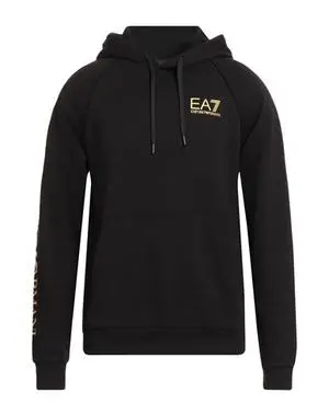 EA7 Cotton-blend Fleece Sweatshirt - Black